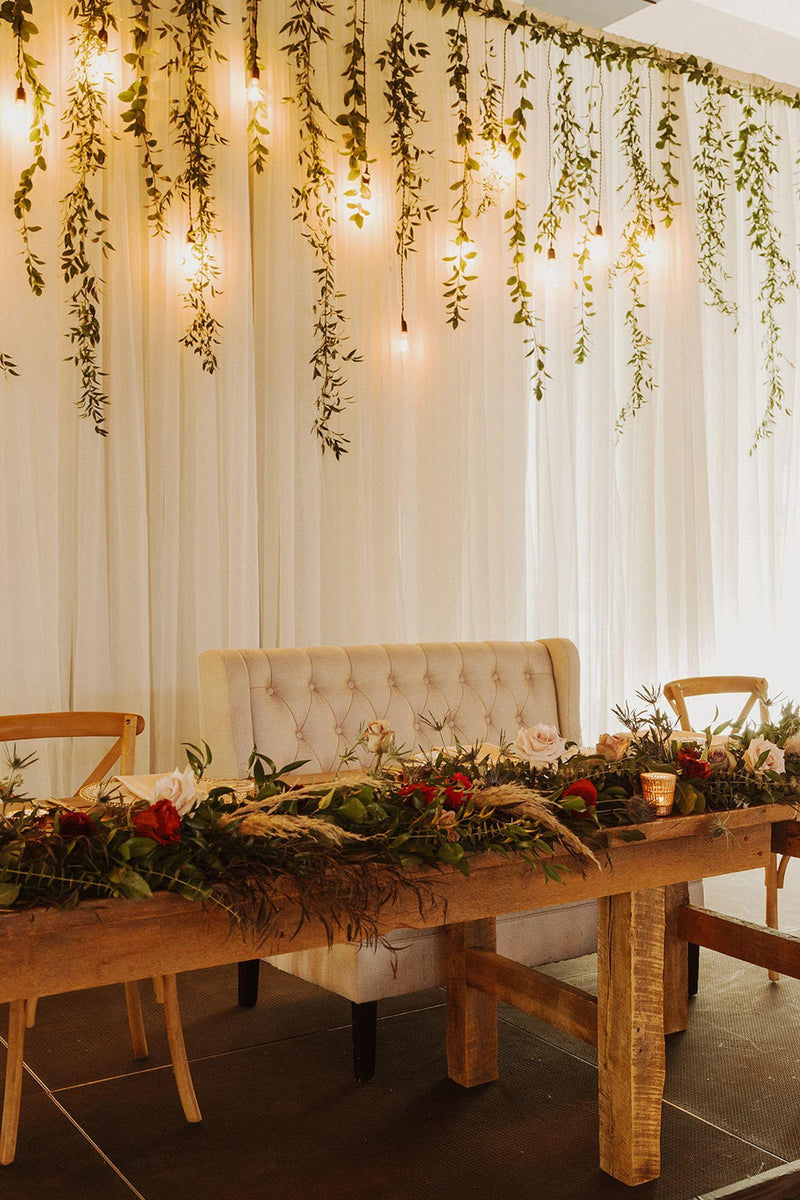 10x10FT White Backdrop Curtains for Wedding - White Curtain lights Wed ...