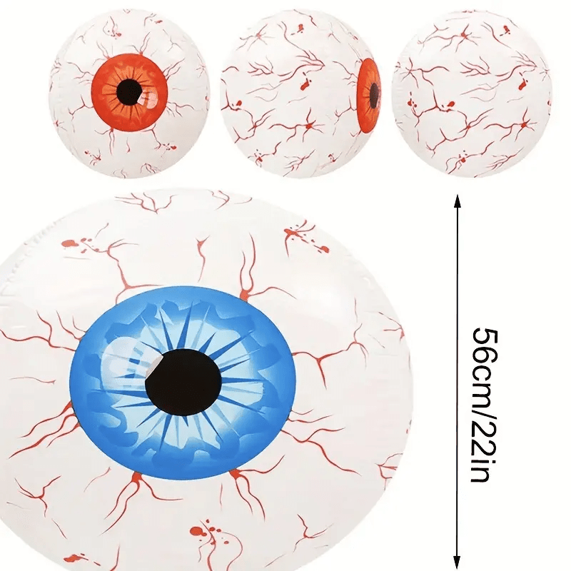 2pcs, 22 Inch 4D Halloween Balloon Eyes Skull Halloween Ghost Eyes Hor ...